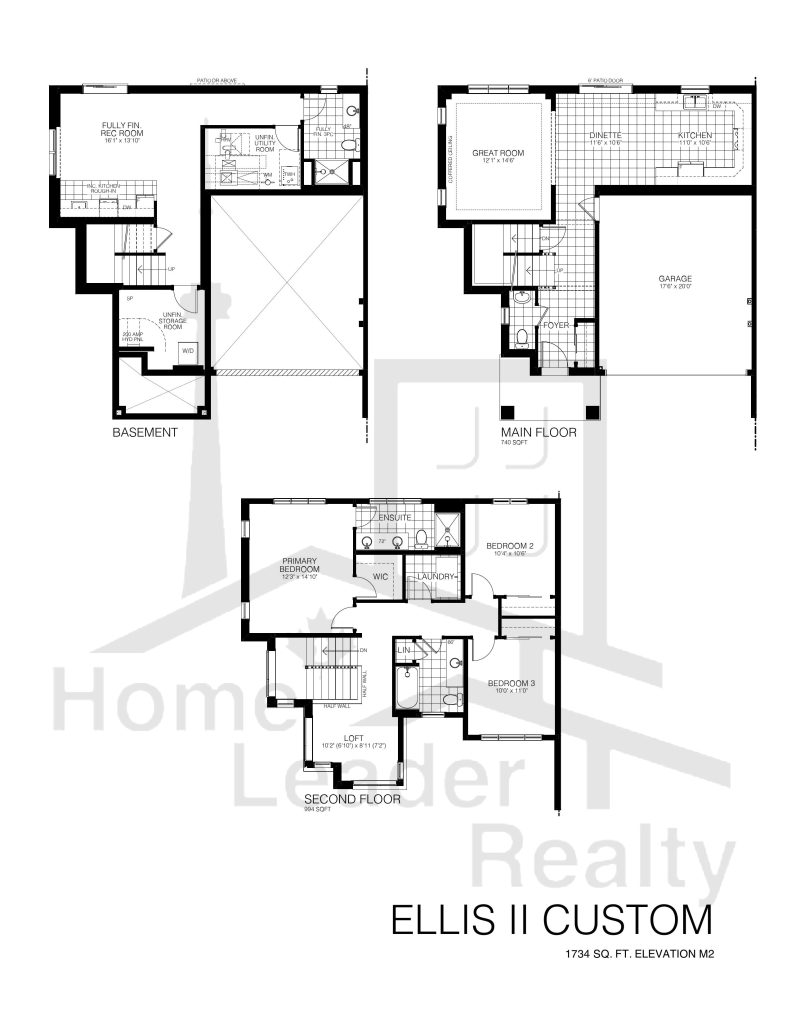 The Homes At Fieldstone | Ellis II 53A | 1,389 Sq.Ft. | 3B - Floor ...