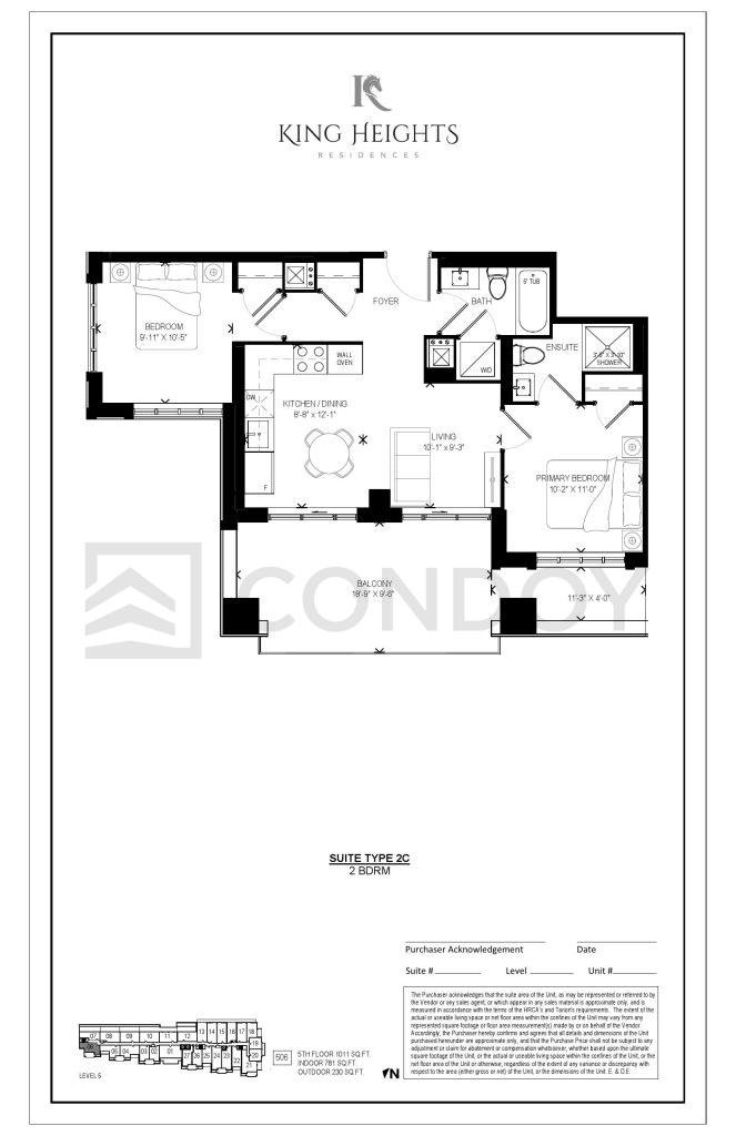 King Heights Residences | Penthouse 2C | 781 Sq.Ft. | 2B | Floor Plans ...