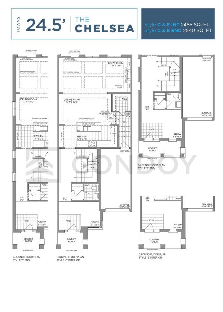 Queensville | CHELSEA COR | 2625 Sq.Ft. | 4B | Floor Plans | CondoY